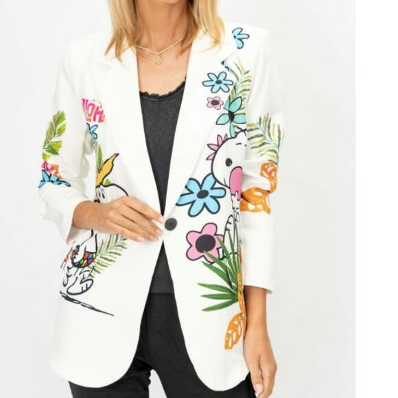 Look Mode | Jackets & Coats | Nwt Look Mode White Snoopy In Hawaii ...